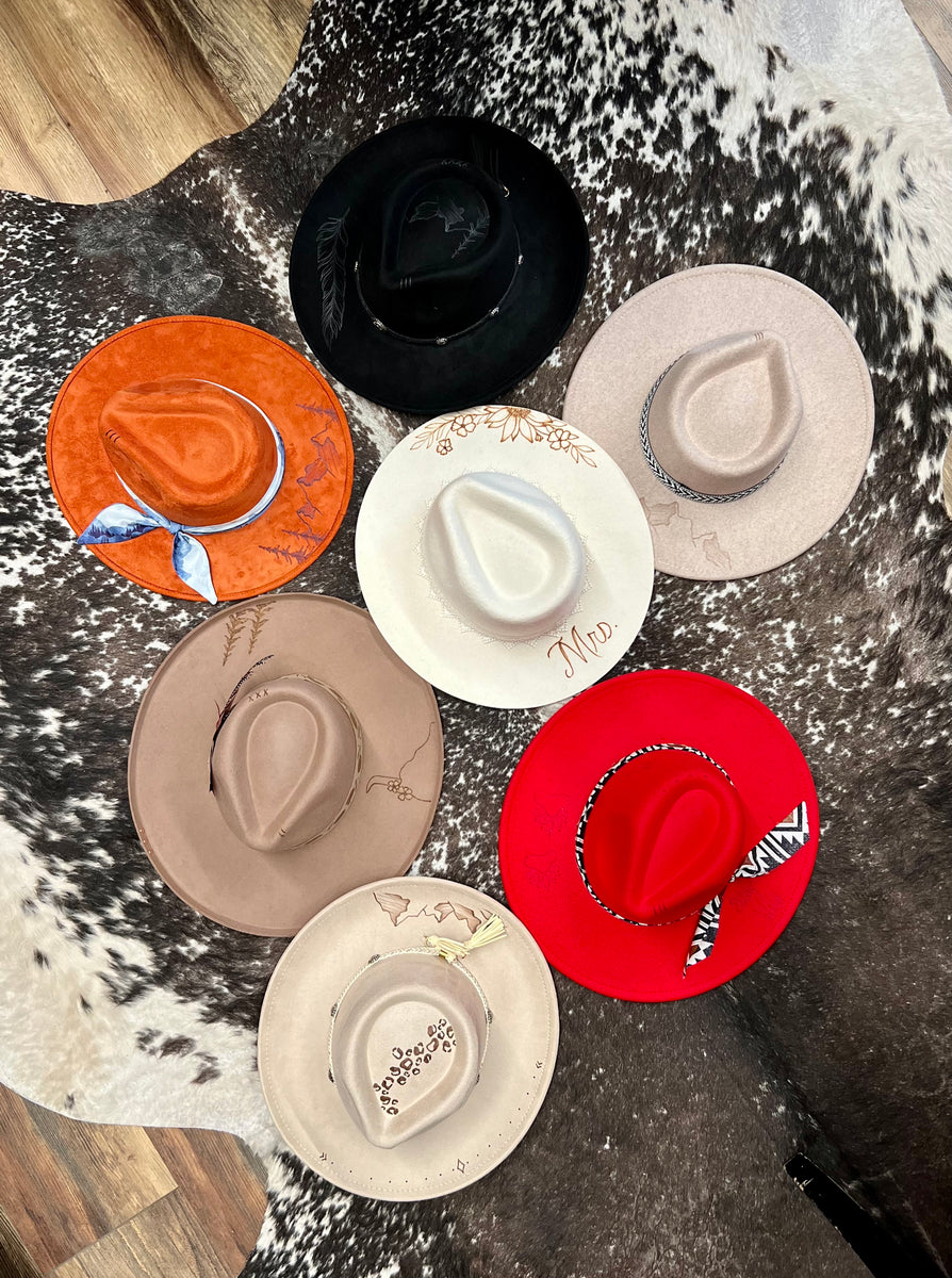 Felt/Suede/Wool Flat Brimmed Hats – Triple J Western Shop