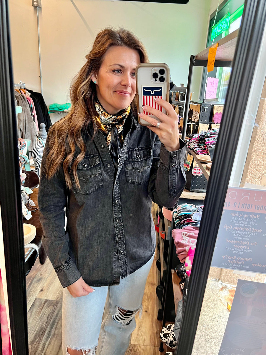 Kimes Ranch Kaycee Denim Top-Black – Triple J Western Shop